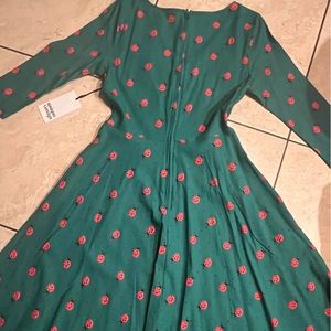 Unique Vintage | Dresses | Adorable Green Dress With Lady Bug Print And ...